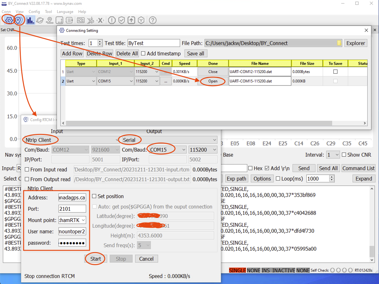 Setting Up the ByNav C2-M2X RTK GNSS Module as Either an RTK Base or ...